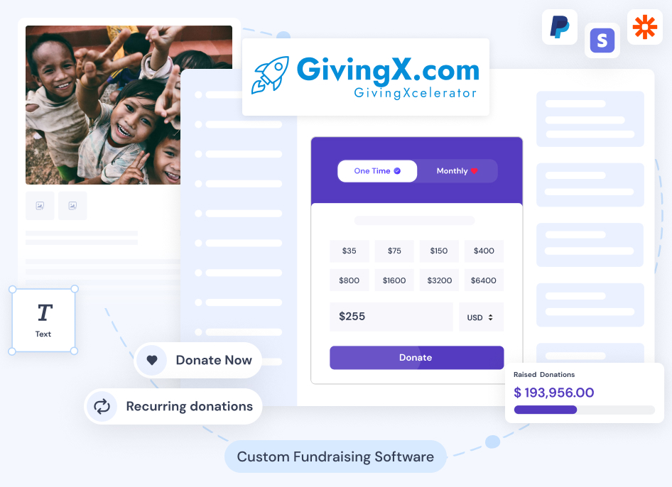 GivingX Login For Organization - Fundraising Software